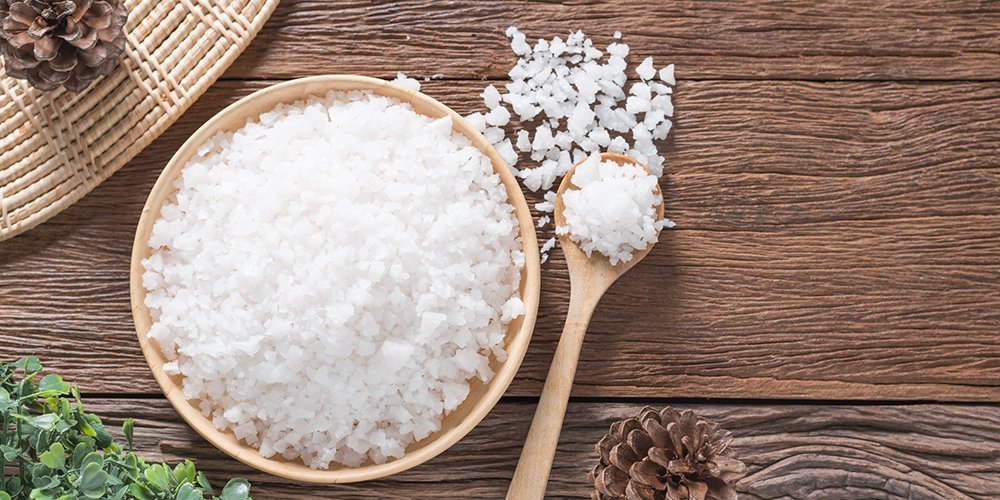 Coarse sea salt store